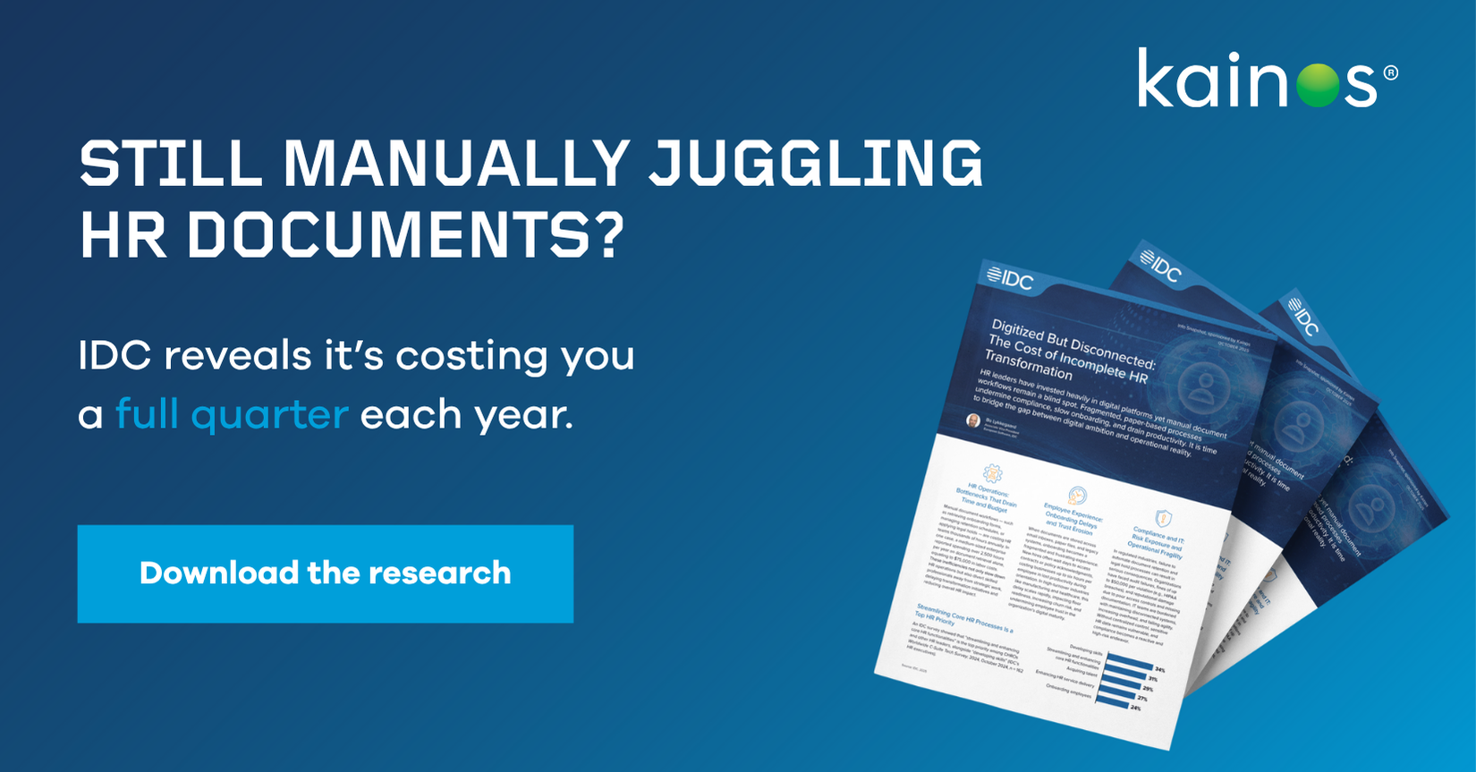 IDC InfoSnapshot— Digitized But Disconnected: Closing the HR Document Gap