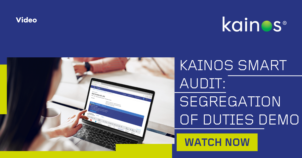 Kainos Smart Audit: Segregation of Duties Demo