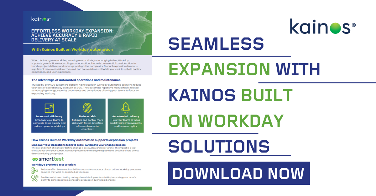 Seamless expansion with Kainos Built on Workday solutions