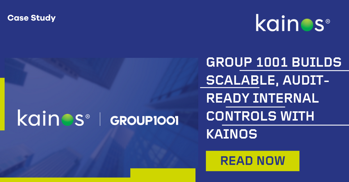 Group 1001 builds scalable, audit-ready internal controls with Kainos
