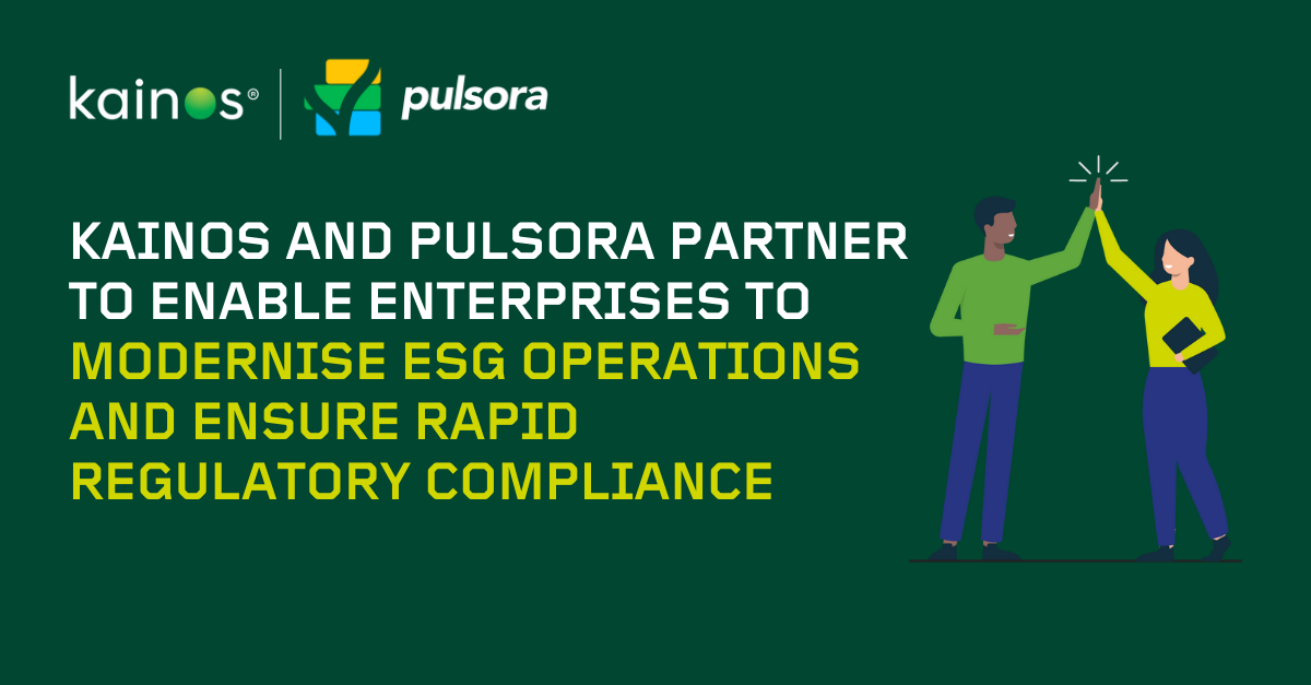 Kainos and Pulsora partner to enable enterprises to modernise ESG ...