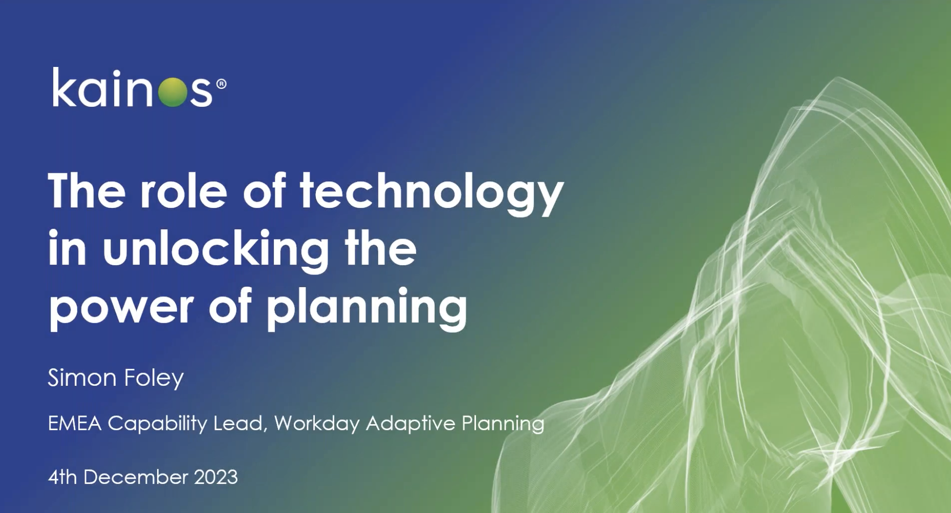 CIMA webinar: The role of technology in unlocking the power of planning