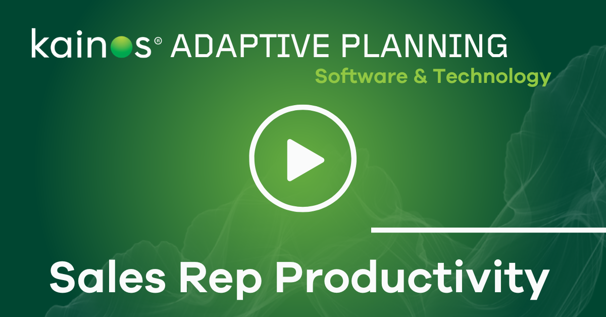 Demo: Tech Sales Rep Productivity with Workday Adaptive Planning
